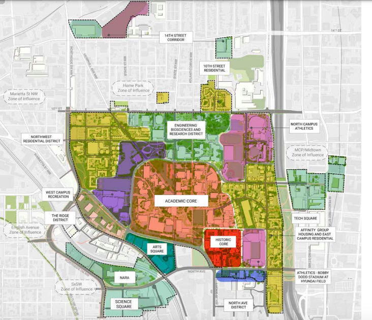 Georgia Tech takes step to make campus core car-free, boost parks | Urbanize Atlanta